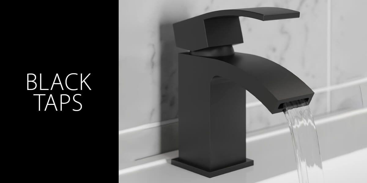 Black Taps | Brushed & Matt Black Bathroom Tap Choices | QS Supplies