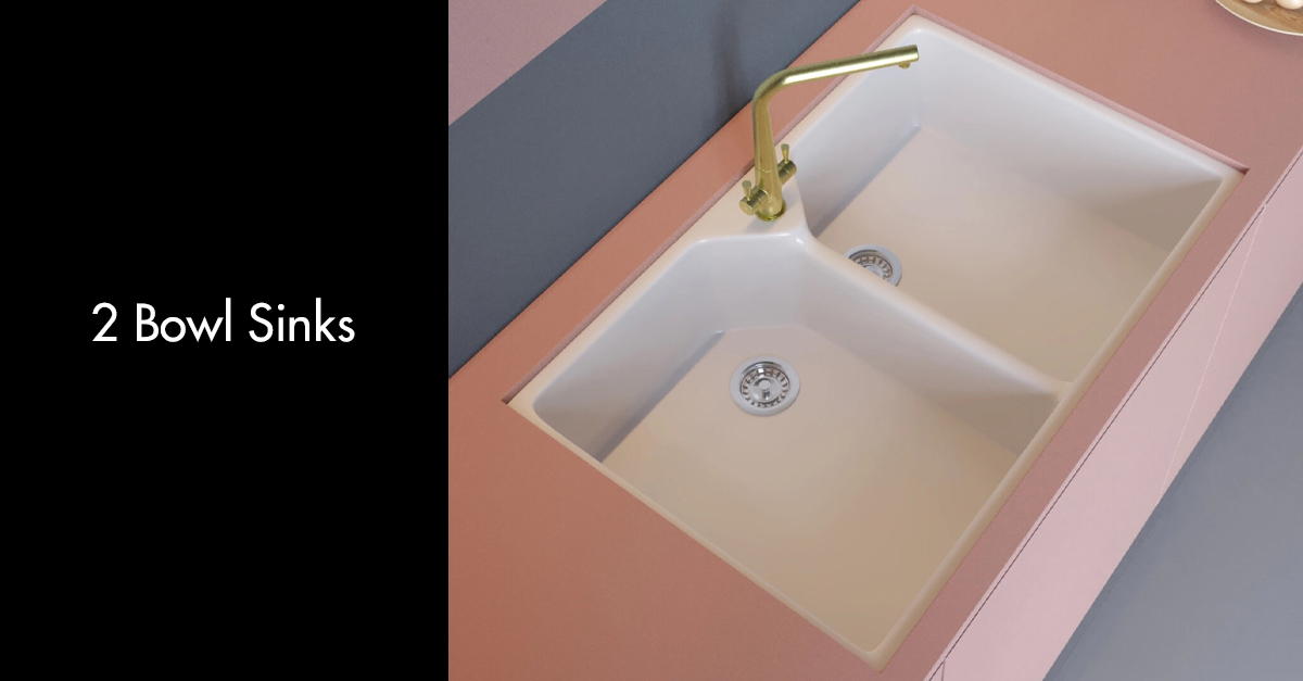 2 Bowl Kitchen Sinks / Double Bowls / QS Supplies UK