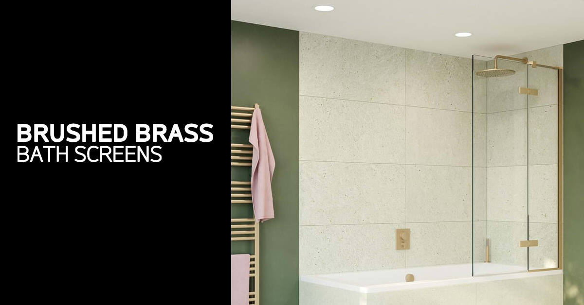 Brushed Brass Bath Screens | QS Supplies