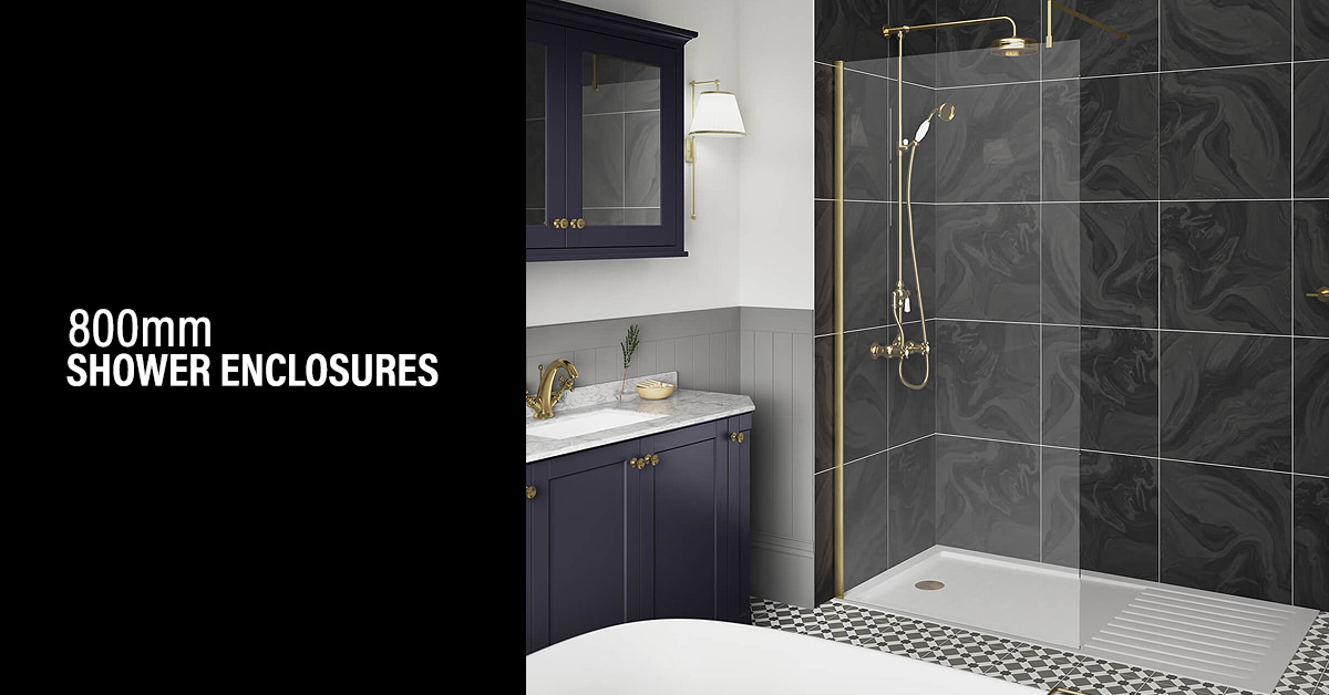 800mm Wide Shower Enclosures - 800x800mm, 800x900mm & More Sizes